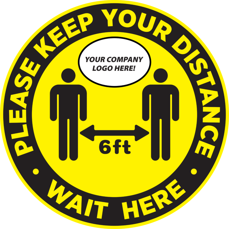 Social Distancing Floor Graphics - Quality Sneeze Guards